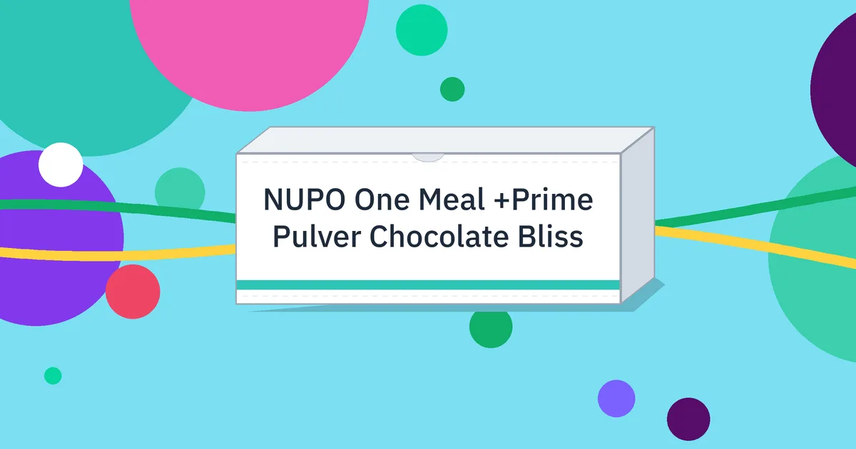 Symbolbild: Packung mit der Aufschrift NUPO One Meal +Prime Pulver Chocolate Bliss (PZN 20894844) – Verfügbarkeit und Bezug in Apotheken in Frankfurt am Main