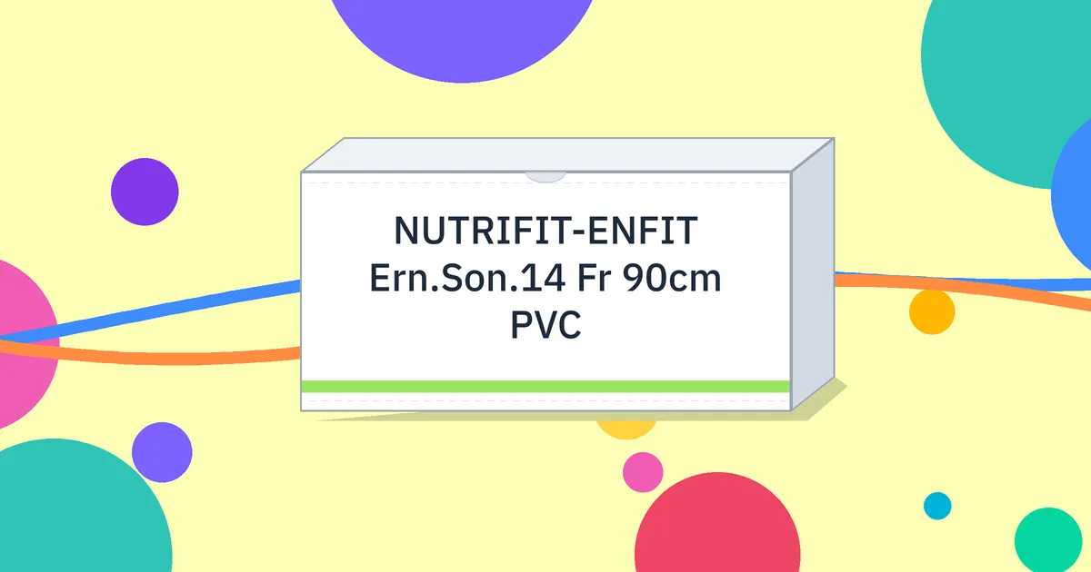 Symbolbild: Packung mit der Aufschrift NUTRIFIT-ENFIT Ern.Son.14 Fr 90cm PVC (PZN 14173483) – Verfügbarkeit und Bezug in Apotheken in Frankfurt am Main