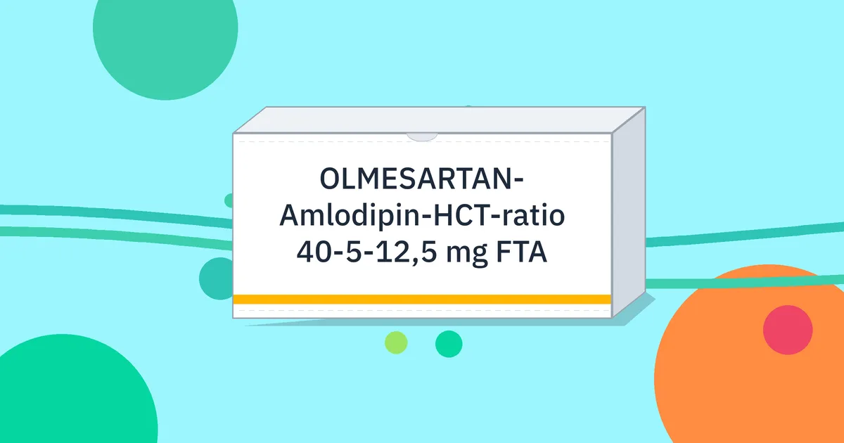 Symbolbild: Packung mit der Aufschrift OLMESARTAN-Amlodipin-HCT-ratio 40-5-12,5 mg FTA (PZN 16634126) – Verfügbarkeit und Bezug in Apotheken in Frankfurt am Main