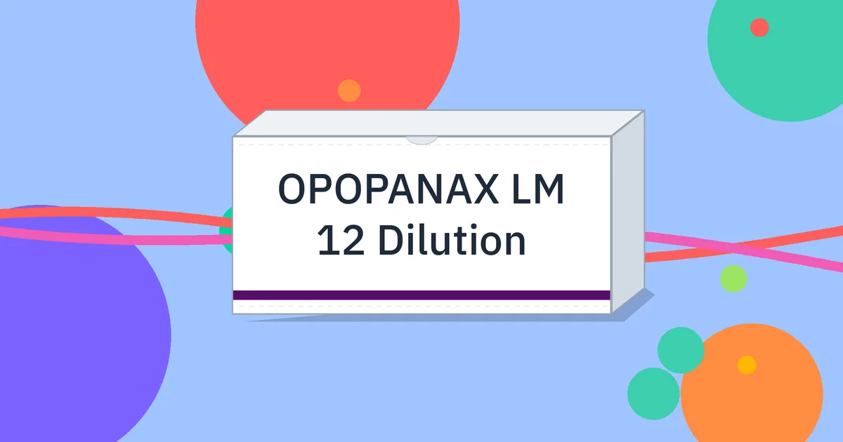 Symbolbild: Packung mit der Aufschrift OPOPANAX LM 12 Dilution (PZN 13627077) – Verfügbarkeit und Bezug in Apotheken in Frankfurt am Main