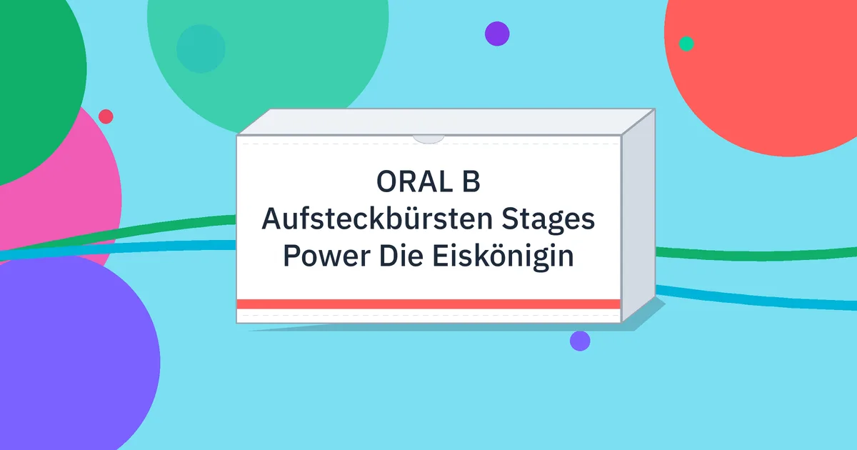 Symbolbild: Packung mit der Aufschrift ORAL B Aufsteckbürsten Stages Power Die Eiskönigin (PZN 14420473) – Verfügbarkeit und Bezug in Apotheken in Frankfurt am Main