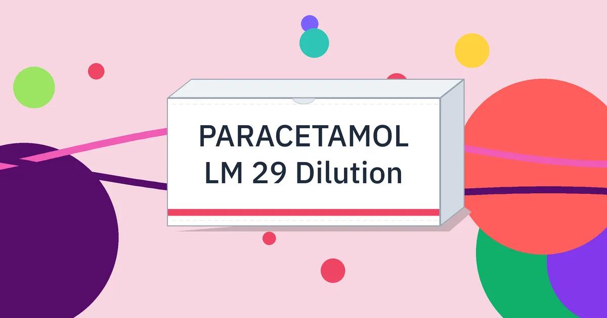 Symbolbild: Packung mit der Aufschrift PARACETAMOL LM 29 Dilution (PZN 12976545) – Verfügbarkeit und Bezug in Apotheken in Frankfurt am Main