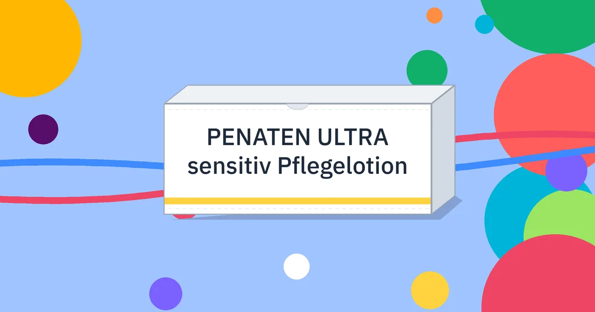 Symbolbild: Packung mit der Aufschrift PENATEN ULTRA sensitiv Pflegelotion (PZN 12374177) – Verfügbarkeit und Bezug in Apotheken in Frankfurt am Main