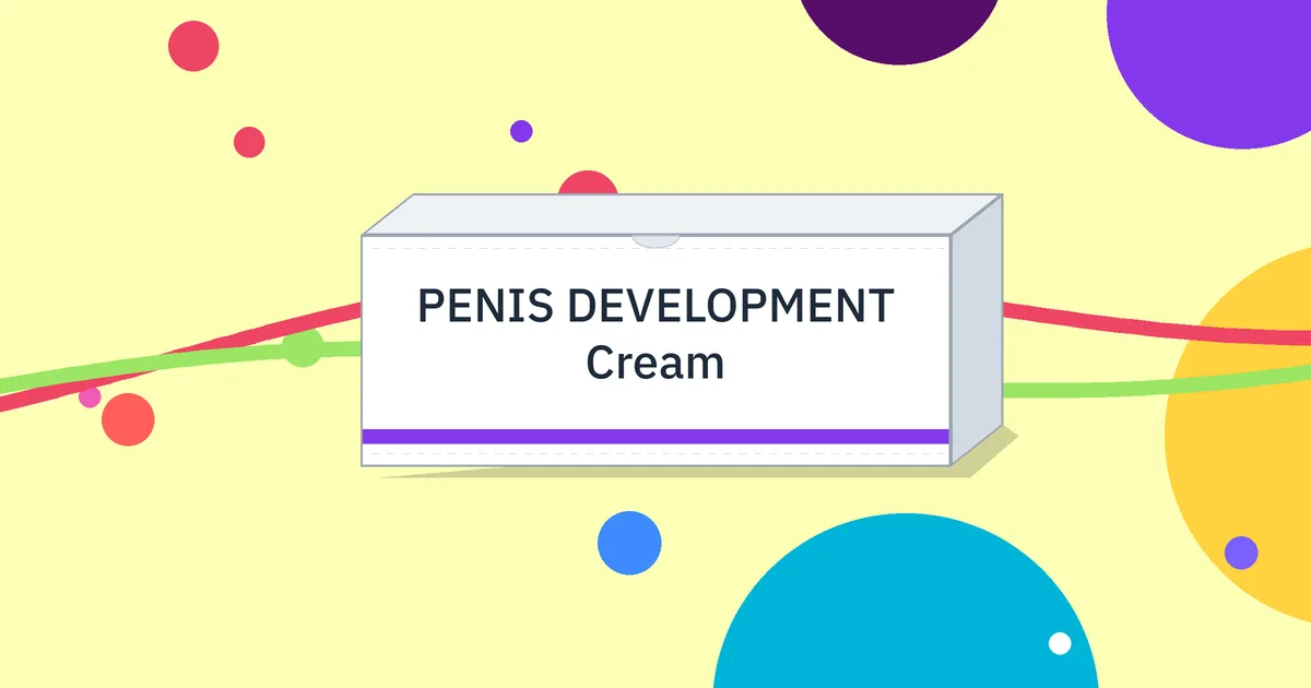 Symbolbild: Packung mit der Aufschrift PENIS DEVELOPMENT Cream (PZN 20513227) – Verfügbarkeit und Bezug in Apotheken in Frankfurt am Main