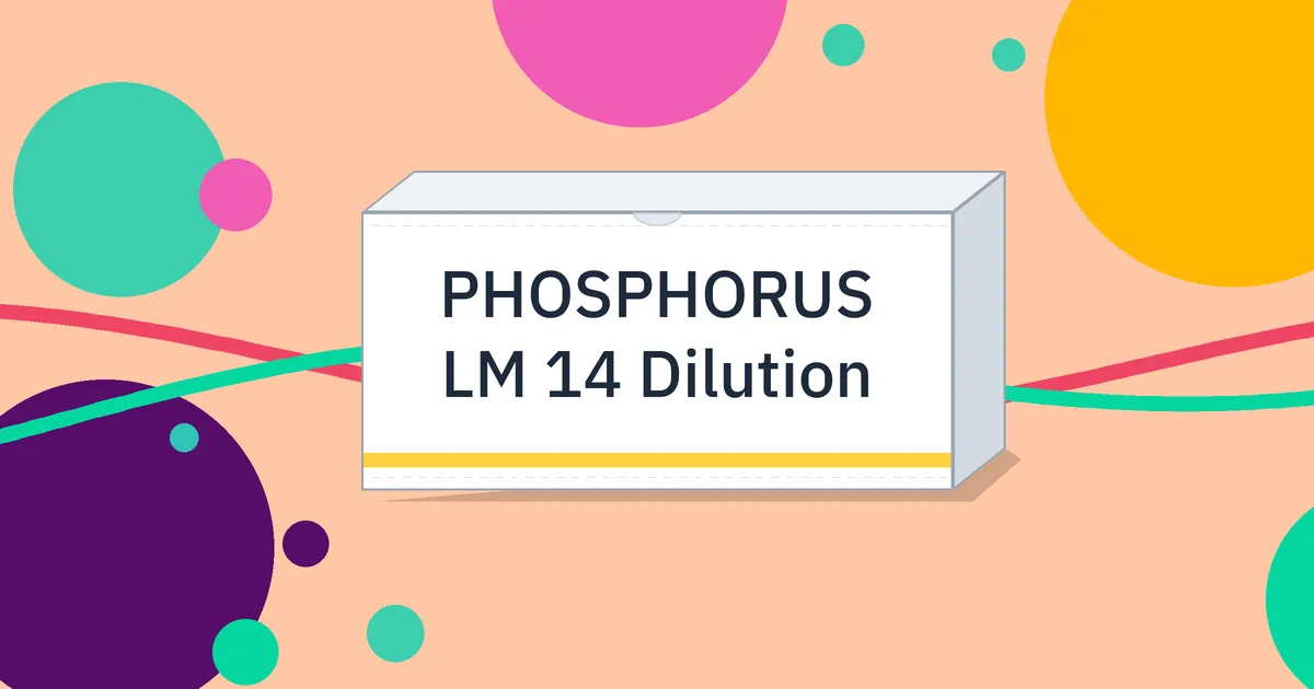 Symbolbild: Packung mit der Aufschrift PHOSPHORUS LM 14 Dilution (PZN 13034058) – Verfügbarkeit und Bezug in Apotheken in Frankfurt am Main