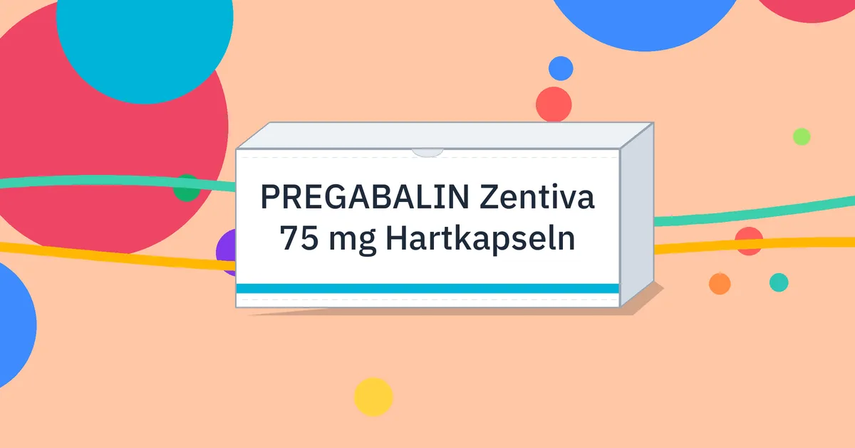 Symbolbild: Packung mit der Aufschrift PREGABALIN Zentiva 75 mg Hartkapseln (PZN 16321261) – Verfügbarkeit und Bezug in Apotheken in Frankfurt am Main