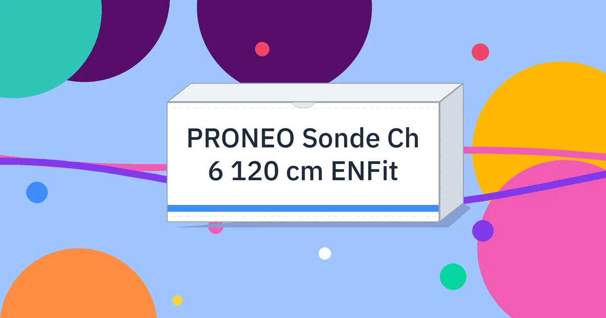 Symbolbild: Packung mit der Aufschrift PRONEO Sonde Ch 6 120 cm ENFit (PZN 13724550) – Verfügbarkeit und Bezug in Apotheken in Frankfurt am Main