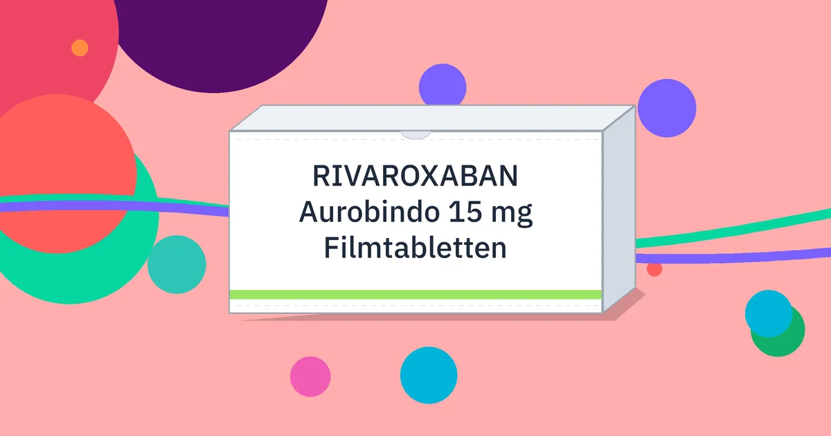 Symbolbild: Packung mit der Aufschrift RIVAROXABAN Aurobindo 15 mg Filmtabletten (PZN 18737072) – Verfügbarkeit und Bezug in Apotheken in Frankfurt am Main
