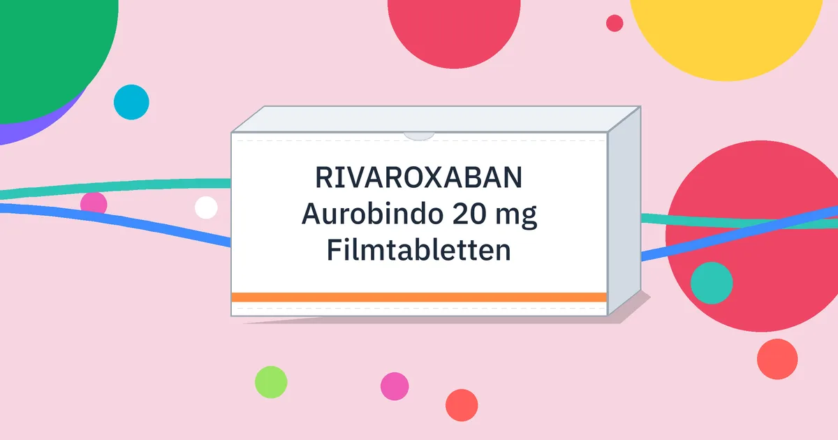 Symbolbild: Packung mit der Aufschrift RIVAROXABAN Aurobindo 20 mg Filmtabletten (PZN 18737126) – Verfügbarkeit und Bezug in Apotheken in Frankfurt am Main