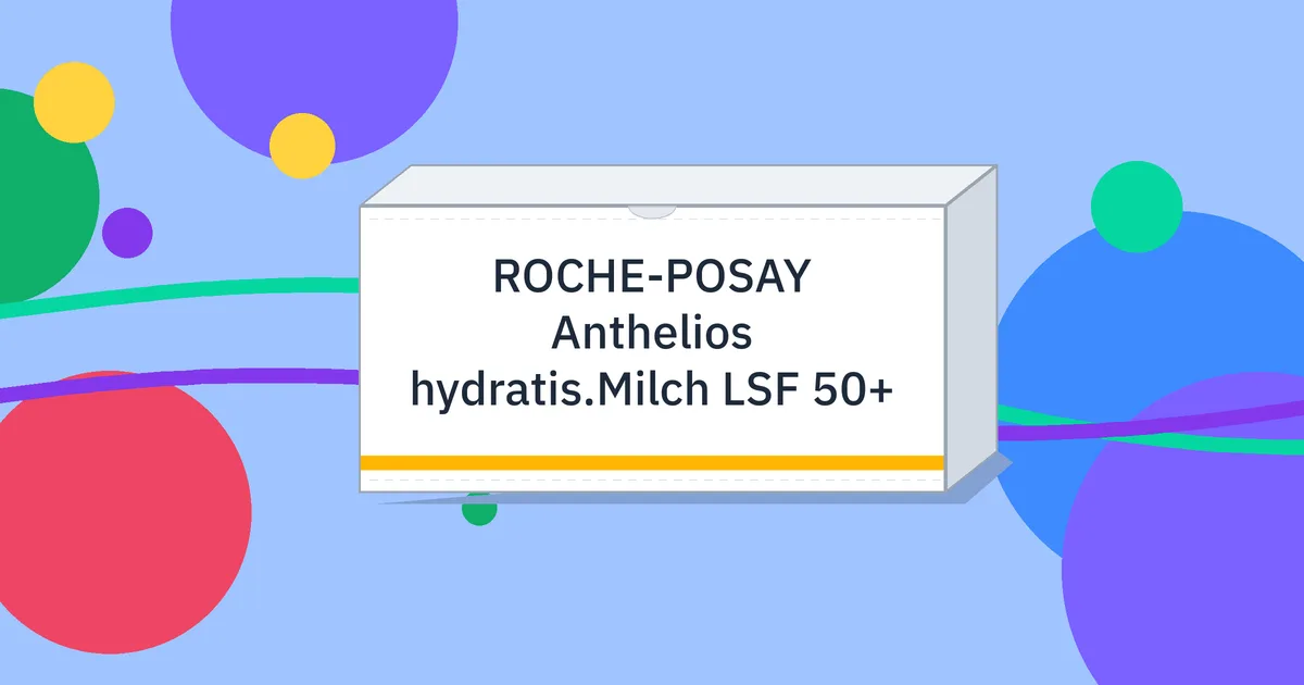 Symbolbild: Packung mit der Aufschrift ROCHE-POSAY Anthelios hydratis.Milch LSF 50+ (PZN 18257610) – Verfügbarkeit und Bezug in Apotheken in Frankfurt am Main