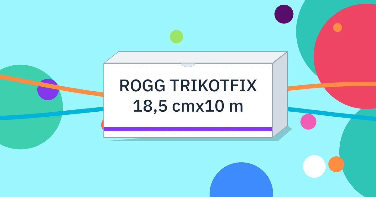 Symbolbild: Packung mit der Aufschrift ROGG TRIKOTFIX 18,5 cmx10 m (PZN 07757373) – Verfügbarkeit und Bezug in Apotheken in Frankfurt am Main