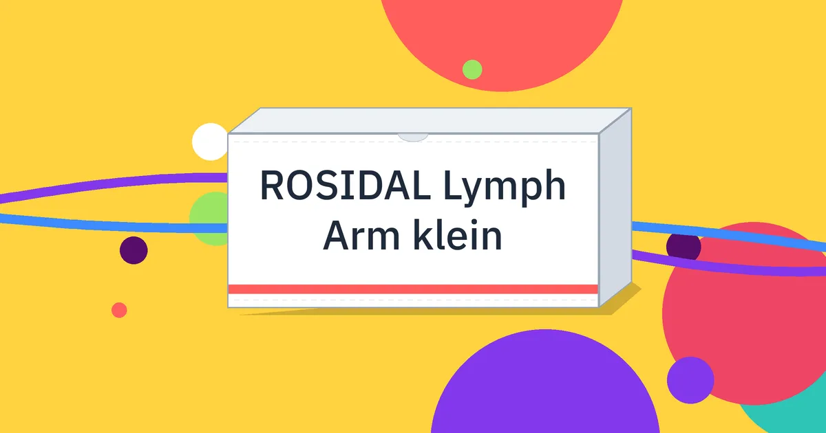 Symbolbild: Packung mit der Aufschrift ROSIDAL Lymph Arm klein (PZN 00144845) – Verfügbarkeit und Bezug in Apotheken in Frankfurt am Main