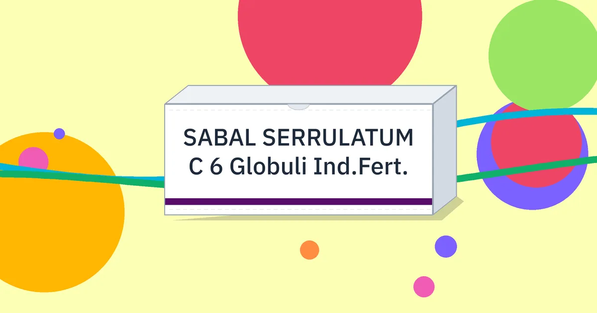 Symbolbild: Packung mit der Aufschrift SABAL SERRULATUM C 6 Globuli Ind.Fert. (PZN 17719043) – Verfügbarkeit und Bezug in Apotheken in Frankfurt am Main