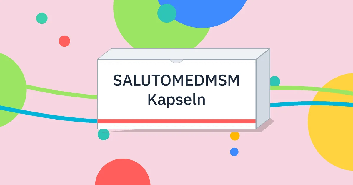 Symbolbild: Packung mit der Aufschrift SALUTOMEDMSM Kapseln (PZN 16958053) – Verfügbarkeit und Bezug in Apotheken in Frankfurt am Main