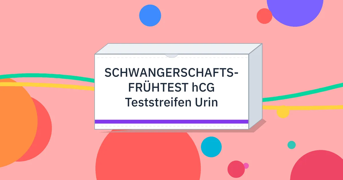 Symbolbild: Packung mit der Aufschrift SCHWANGERSCHAFTS-FRÜHTEST hCG Teststreifen Urin (PZN 01534206) – Verfügbarkeit und Bezug in Apotheken in Frankfurt am Main