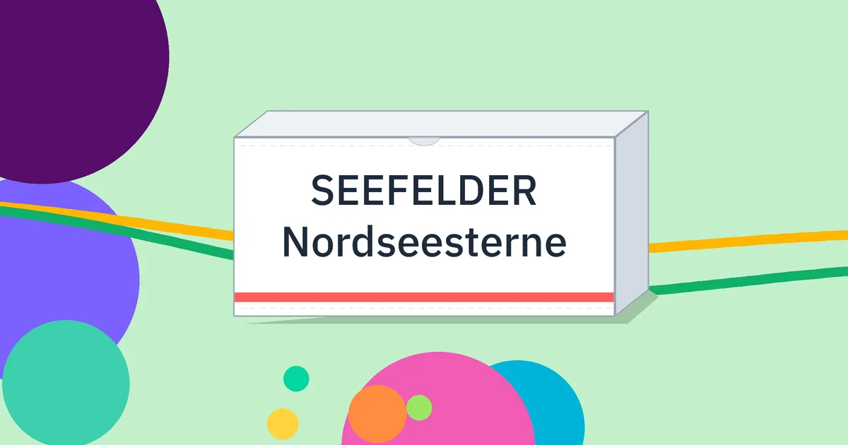 Symbolbild: Packung mit der Aufschrift SEEFELDER Nordseesterne (PZN 03062036) – Verfügbarkeit und Bezug in Apotheken in Frankfurt am Main
