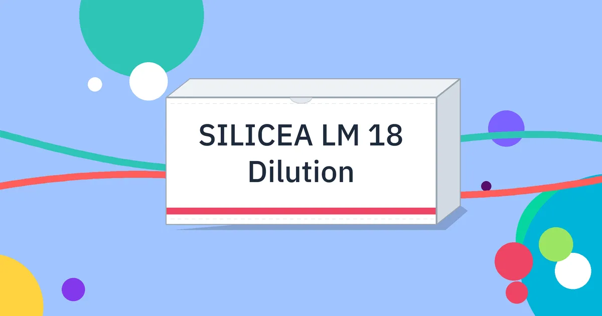 Symbolbild: Packung mit der Aufschrift SILICEA LM 18 Dilution (PZN 02603814) – Verfügbarkeit und Bezug in Apotheken in Frankfurt am Main