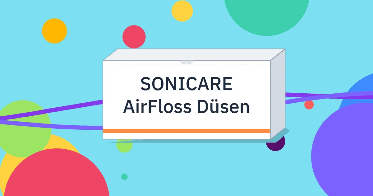 Symbolbild: Packung mit der Aufschrift SONICARE AirFloss Düsen (PZN 10735990) – Verfügbarkeit und Bezug in Apotheken in Frankfurt am Main