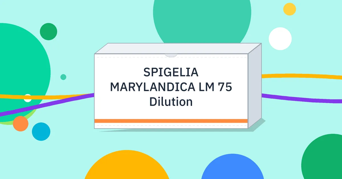 Symbolbild: Packung mit der Aufschrift SPIGELIA MARYLANDICA LM 75 Dilution (PZN 13195850) – Verfügbarkeit und Bezug in Apotheken in Frankfurt am Main