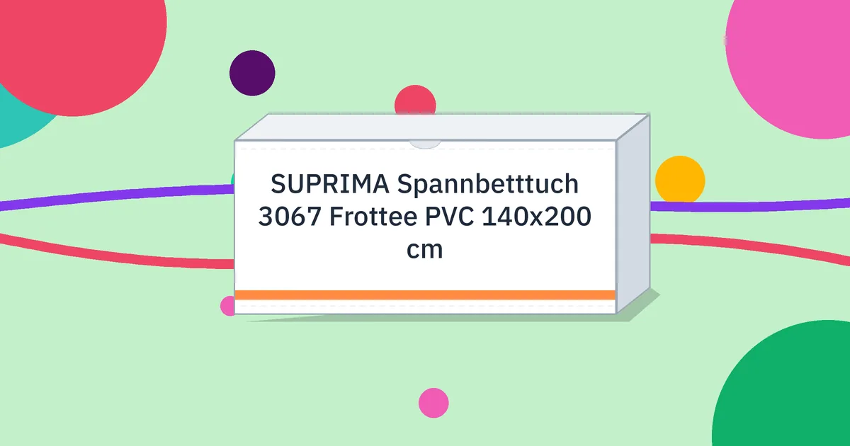 Symbolbild: Packung mit der Aufschrift SUPRIMA Spannbetttuch 3067 Frottee PVC 140x200 cm (PZN 02211617) – Verfügbarkeit und Bezug in Apotheken in Frankfurt am Main