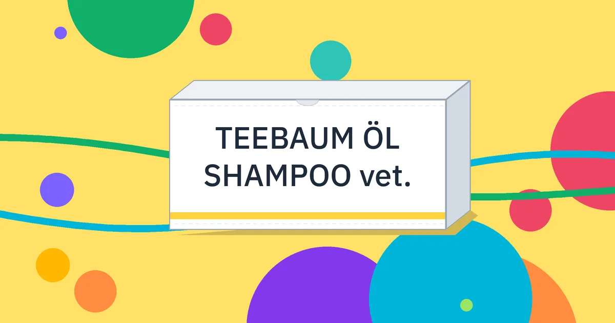 Symbolbild: Packung mit der Aufschrift TEEBAUM ÖL SHAMPOO vet. (PZN 17510768) – Verfügbarkeit und Bezug in Apotheken in Frankfurt am Main