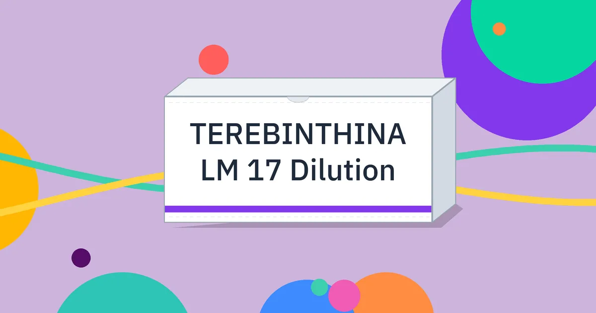 Symbolbild: Packung mit der Aufschrift TEREBINTHINA LM 17 Dilution (PZN 13216670) – Verfügbarkeit und Bezug in Apotheken in Frankfurt am Main