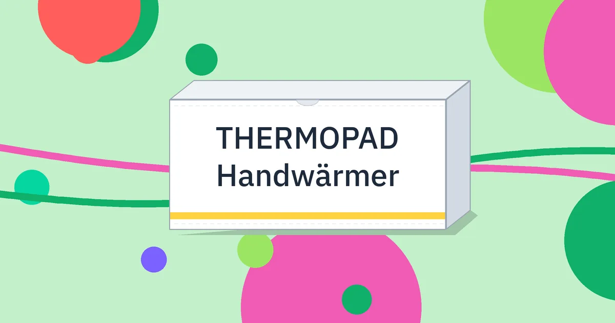 Symbolbild: Packung mit der Aufschrift THERMOPAD Handwärmer (PZN 10782570) – Verfügbarkeit und Bezug in Apotheken in Frankfurt am Main