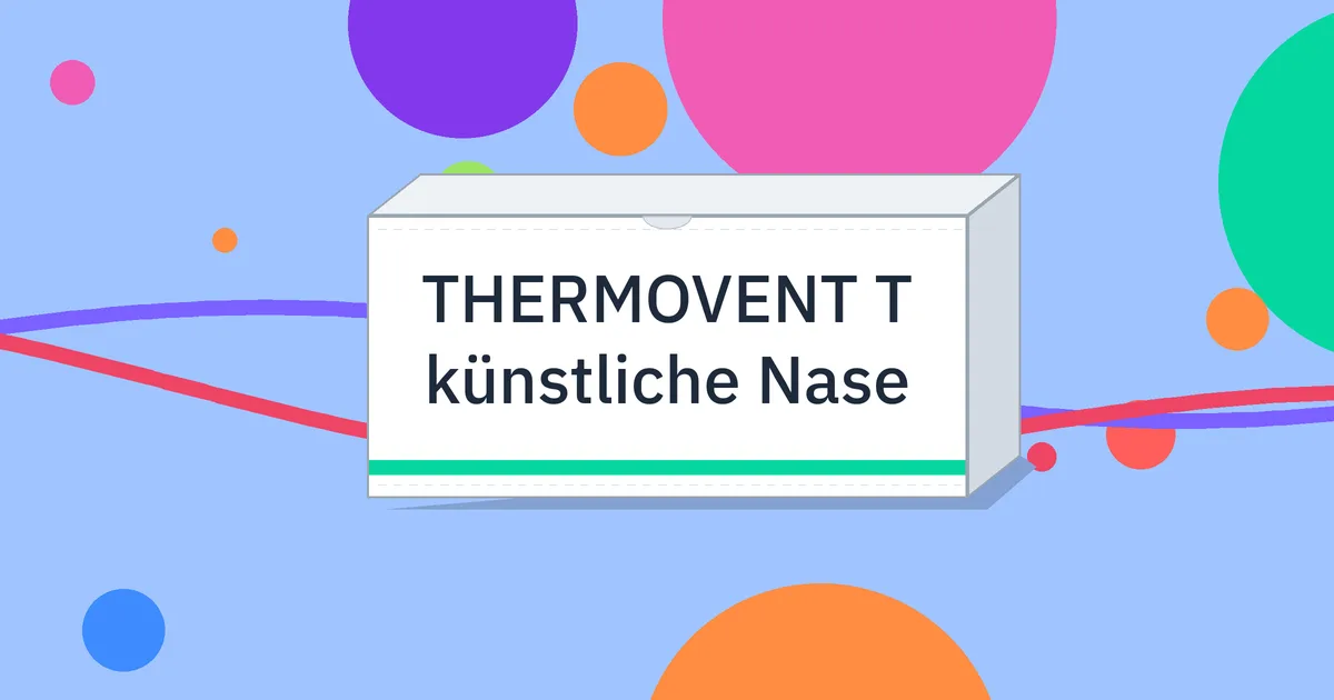 Symbolbild: Packung mit der Aufschrift THERMOVENT T künstliche Nase (PZN 01010851) – Verfügbarkeit und Bezug in Apotheken in Frankfurt am Main