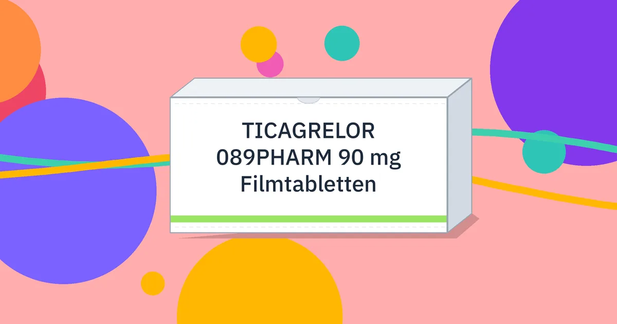 Symbolbild: Packung mit der Aufschrift TICAGRELOR 089PHARM 90 mg Filmtabletten (PZN 19830460) – Verfügbarkeit und Bezug in Apotheken in Frankfurt am Main