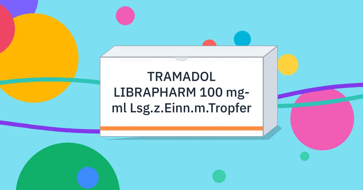 Symbolbild: Packung mit der Aufschrift TRAMADOL LIBRAPHARM 100 mg-ml Lsg.z.Einn.m.Tropfer (PZN 11236007) – Verfügbarkeit und Bezug in Apotheken in Frankfurt am Main