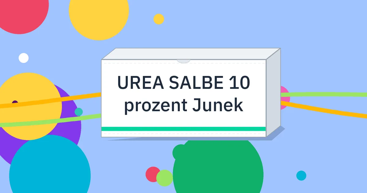 Symbolbild: Packung mit der Aufschrift UREA SALBE 10 prozent Junek (PZN 19391196) – Verfügbarkeit und Bezug in Apotheken in Frankfurt am Main