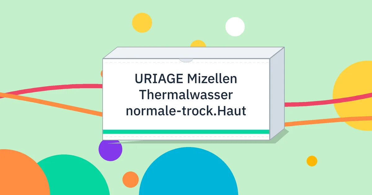Symbolbild: Packung mit der Aufschrift URIAGE Mizellen Thermalwasser normale-trock.Haut (PZN 17181922) – Verfügbarkeit und Bezug in Apotheken in Frankfurt am Main