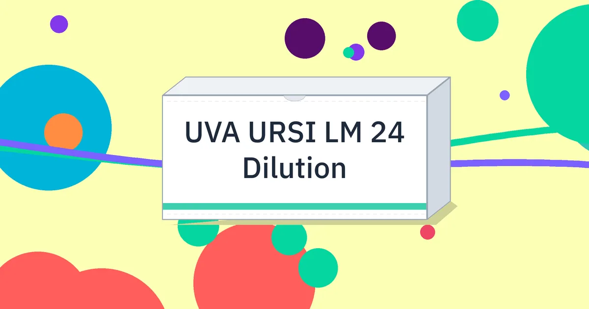Symbolbild: Packung mit der Aufschrift UVA URSI LM 24 Dilution (PZN 13259254) – Verfügbarkeit und Bezug in Apotheken in Frankfurt am Main
