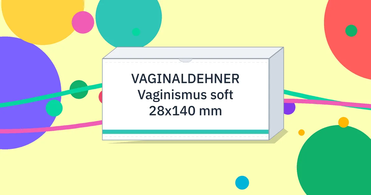 Symbolbild: Packung mit der Aufschrift VAGINALDEHNER Vaginismus soft 28x140 mm (PZN 00661457) – Verfügbarkeit und Bezug in Apotheken in Frankfurt am Main