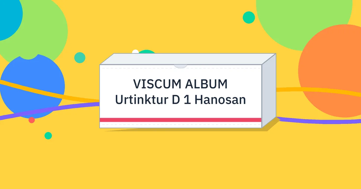 Symbolbild: Packung mit der Aufschrift VISCUM ALBUM Urtinktur D 1 Hanosan (PZN 01098107) – Verfügbarkeit und Bezug in Apotheken in Frankfurt am Main