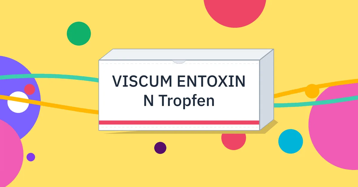 Symbolbild: Packung mit der Aufschrift VISCUM ENTOXIN N Tropfen (PZN 06184900) – Verfügbarkeit und Bezug in Apotheken in Frankfurt am Main