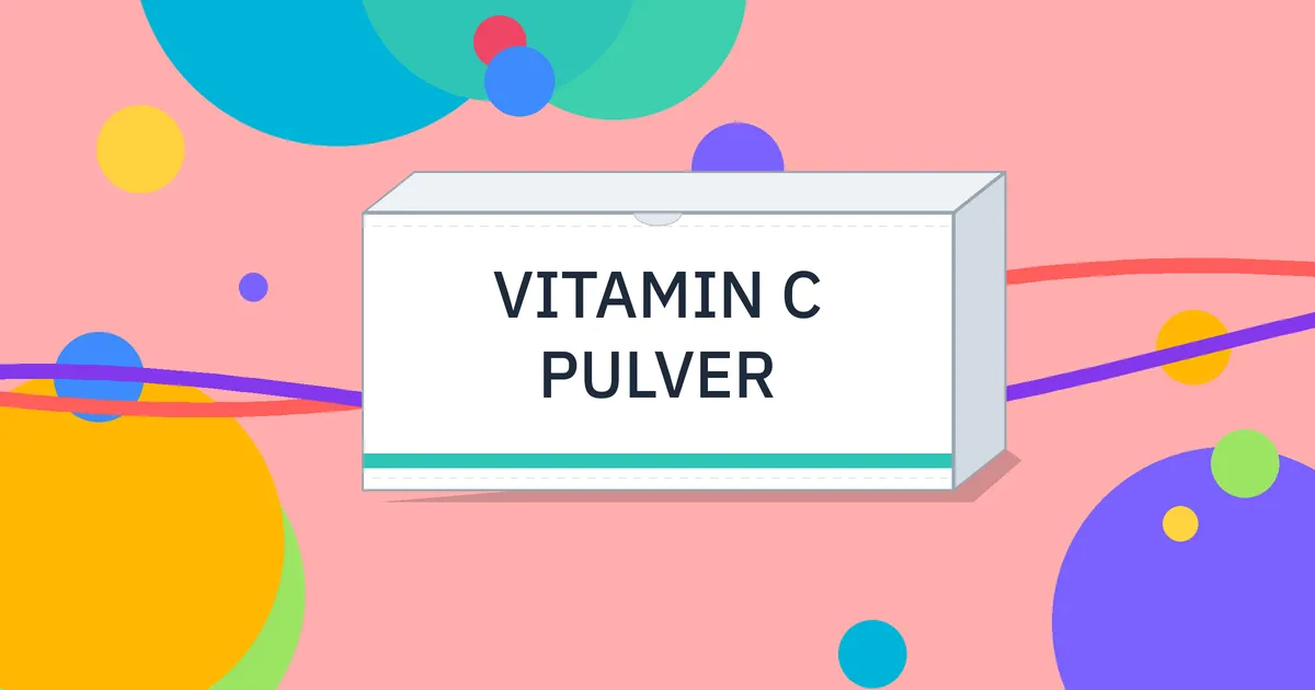 Symbolbild: Packung mit der Aufschrift VITAMIN C PULVER (PZN 15738266) – Verfügbarkeit und Bezug in Apotheken in Frankfurt am Main