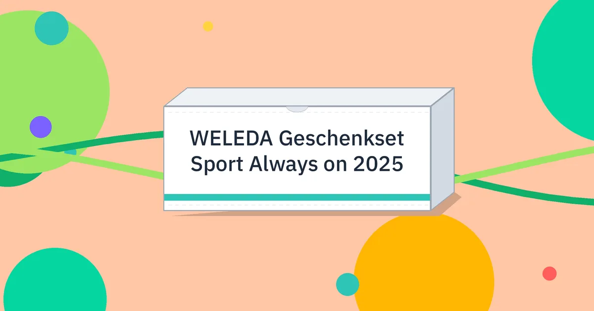 Symbolbild: Packung mit der Aufschrift WELEDA Geschenkset Sport Always on 2025 (PZN 19634090) – Verfügbarkeit und Bezug in Apotheken in Frankfurt am Main