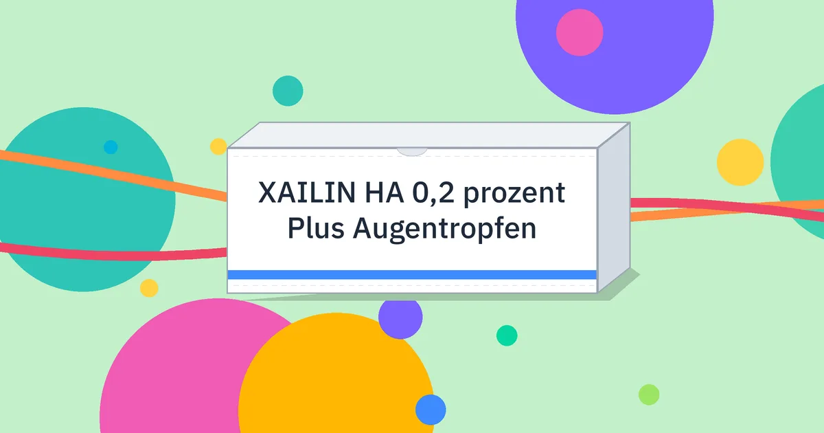 Symbolbild: Packung mit der Aufschrift XAILIN HA 0,2 prozent Plus Augentropfen (PZN 18352515) – Verfügbarkeit und Bezug in Apotheken in Frankfurt am Main