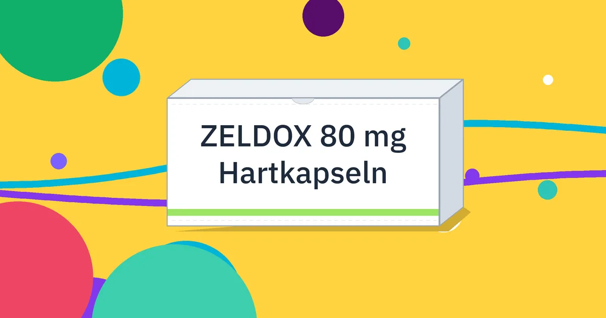Symbolbild: Packung mit der Aufschrift ZELDOX 80 mg Hartkapseln (PZN 18754969) – Verfügbarkeit und Bezug in Apotheken in Frankfurt am Main
