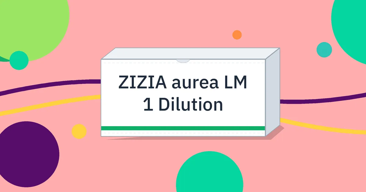Symbolbild: Packung mit der Aufschrift ZIZIA aurea LM 1 Dilution (PZN 13303305) – Verfügbarkeit und Bezug in Apotheken in Frankfurt am Main