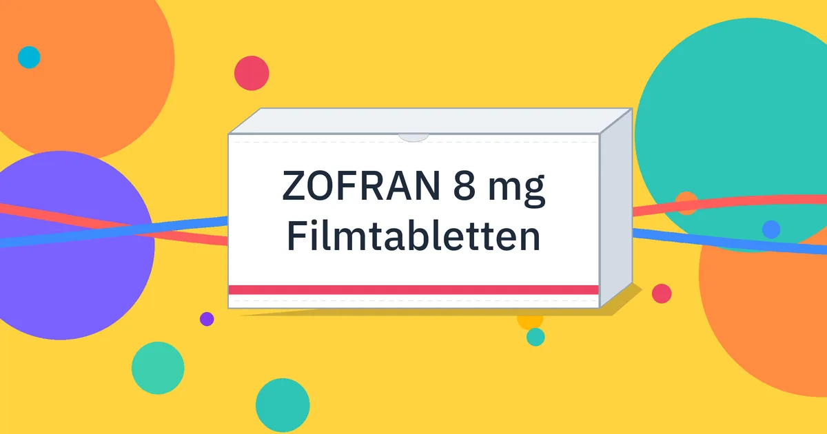 Symbolbild: Packung mit der Aufschrift ZOFRAN 8 mg Filmtabletten (PZN 06180291) – Verfügbarkeit und Bezug in Apotheken in Frankfurt am Main