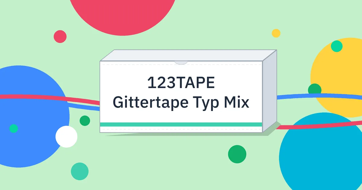 Symbolbild: Packung mit der Aufschrift 123TAPE Gittertape Typ Mix (PZN 20317006) – Verfügbarkeit und Bezug in Apotheken in Frankfurt am Main