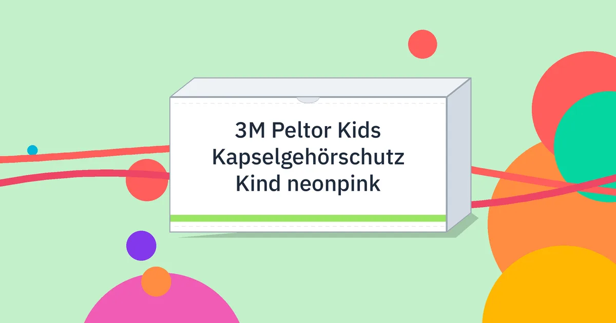 Symbolbild: Packung mit der Aufschrift 3M Peltor Kids Kapselgehörschutz Kind neonpink (PZN 16167340) – Verfügbarkeit und Bezug in Apotheken in Frankfurt am Main