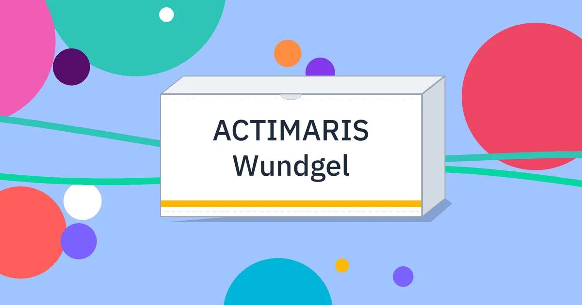 Symbolbild: Packung mit der Aufschrift ACTIMARIS Wundgel (PZN 13502826) – Verfügbarkeit und Bezug in Apotheken in Frankfurt am Main