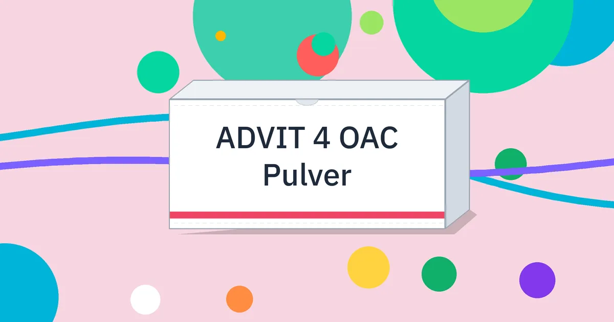 Symbolbild: Packung mit der Aufschrift ADVIT 4 OAC Pulver (PZN 04981561) – Verfügbarkeit und Bezug in Apotheken in Frankfurt am Main