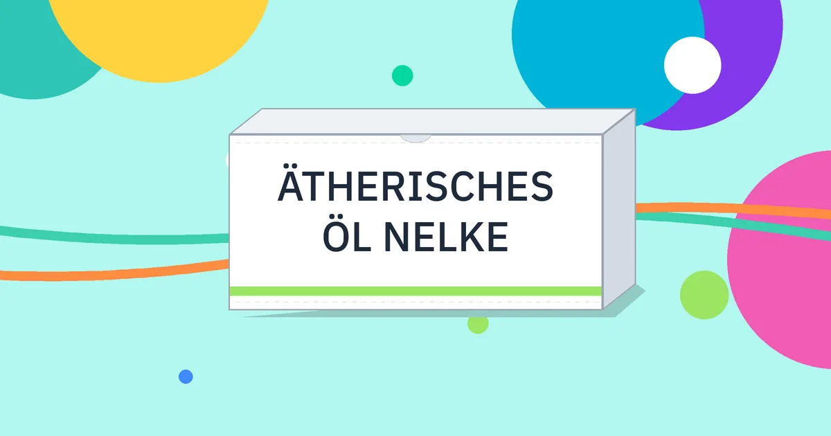 Symbolbild: Packung mit der Aufschrift ÄTHERISCHES ÖL NELKE (PZN 20027142) – Verfügbarkeit und Bezug in Apotheken in Frankfurt am Main