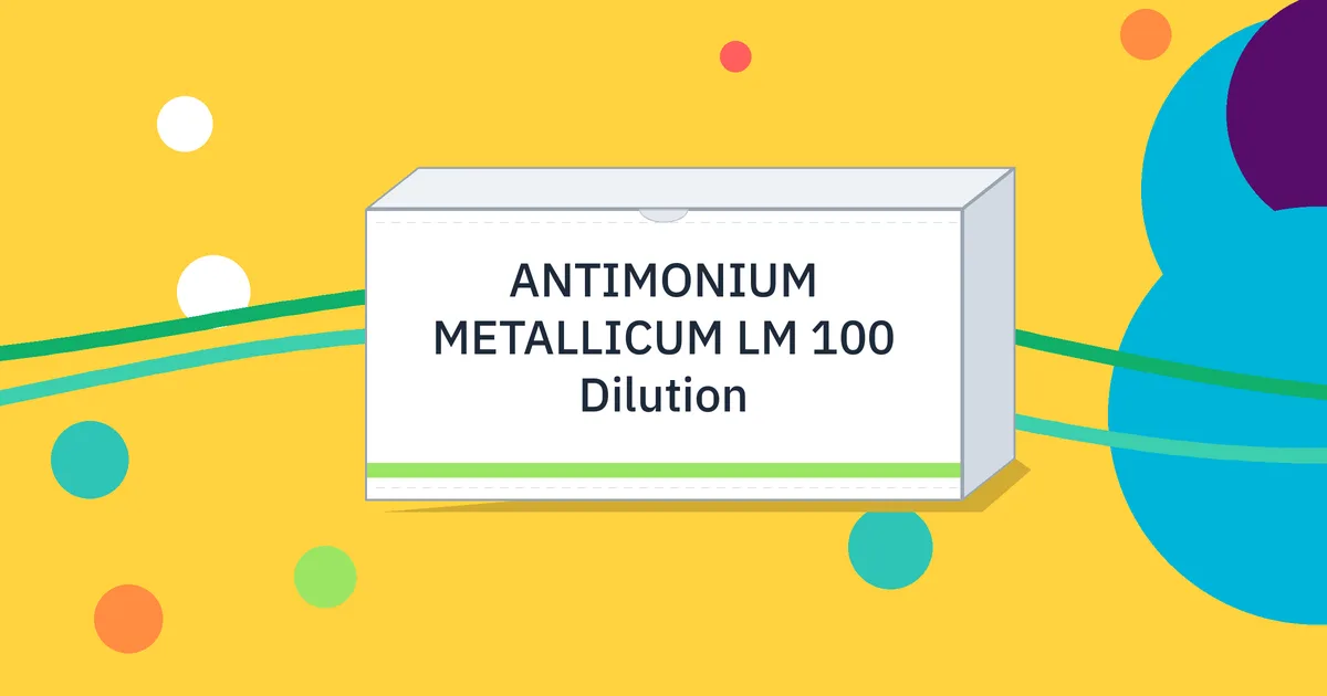 Symbolbild: Packung mit der Aufschrift ANTIMONIUM METALLICUM LM 100 Dilution (PZN 13374009) – Verfügbarkeit und Bezug in Apotheken in Frankfurt am Main