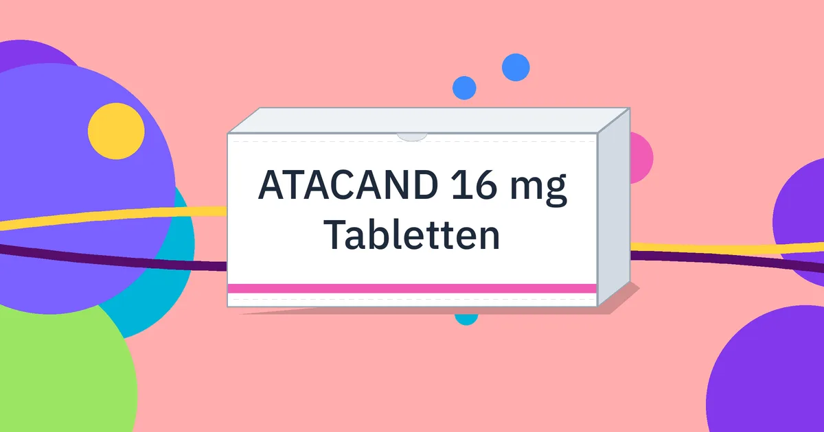 Symbolbild: Packung mit der Aufschrift ATACAND 16 mg Tabletten (PZN 14022620) – Verfügbarkeit und Bezug in Apotheken in Frankfurt am Main