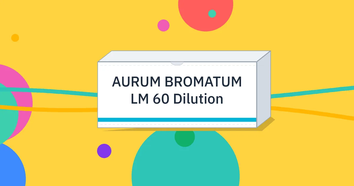 Symbolbild: Packung mit der Aufschrift AURUM BROMATUM LM 60 Dilution (PZN 12784018) – Verfügbarkeit und Bezug in Apotheken in Frankfurt am Main